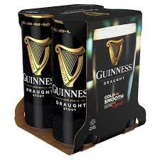 Guinness Draught Can, 4 x 440ml www.elliescellar.com