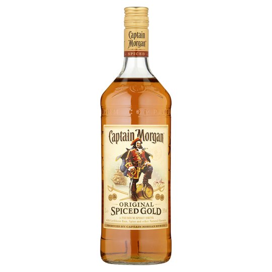 Captain Morgans Spiced Rum 1 Litre www.elliescellar.com